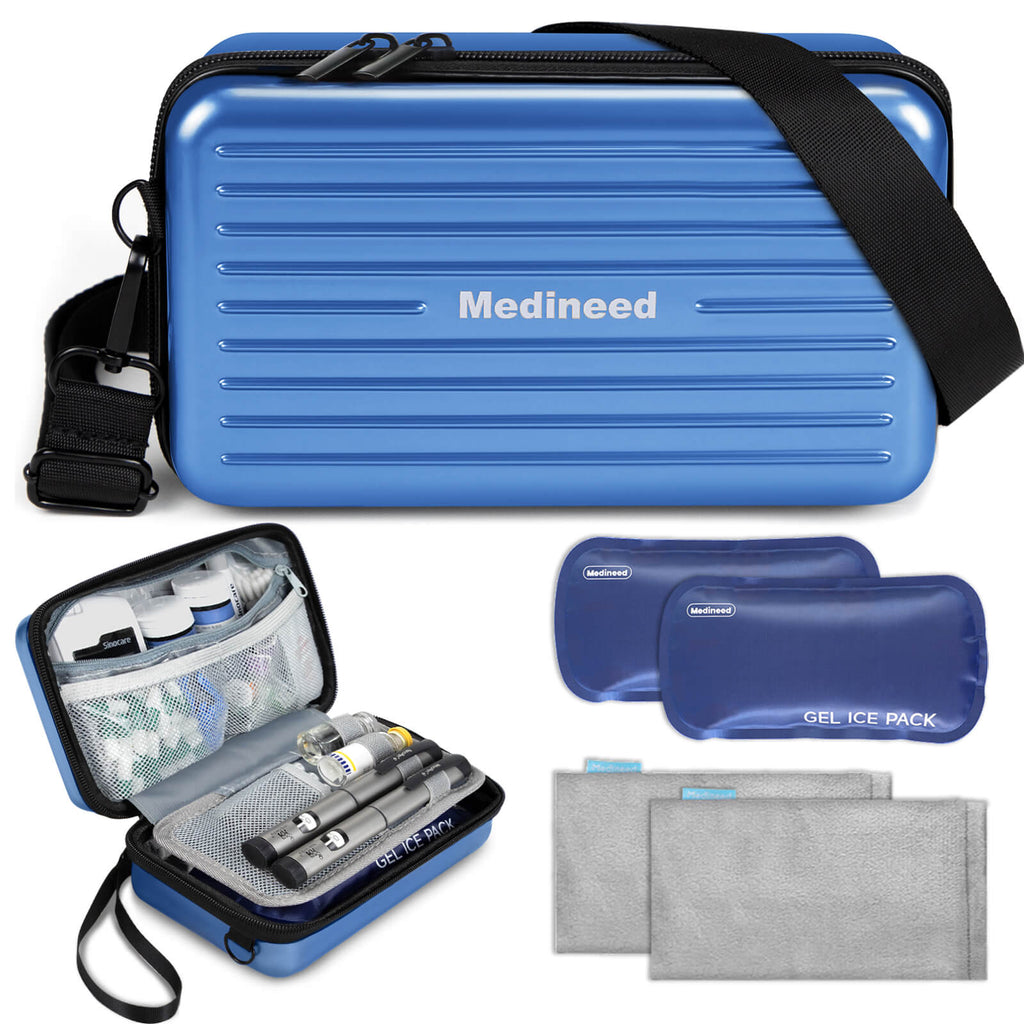 Medineed Blue Portable Travel Refrigerator for Medicines MBR-46