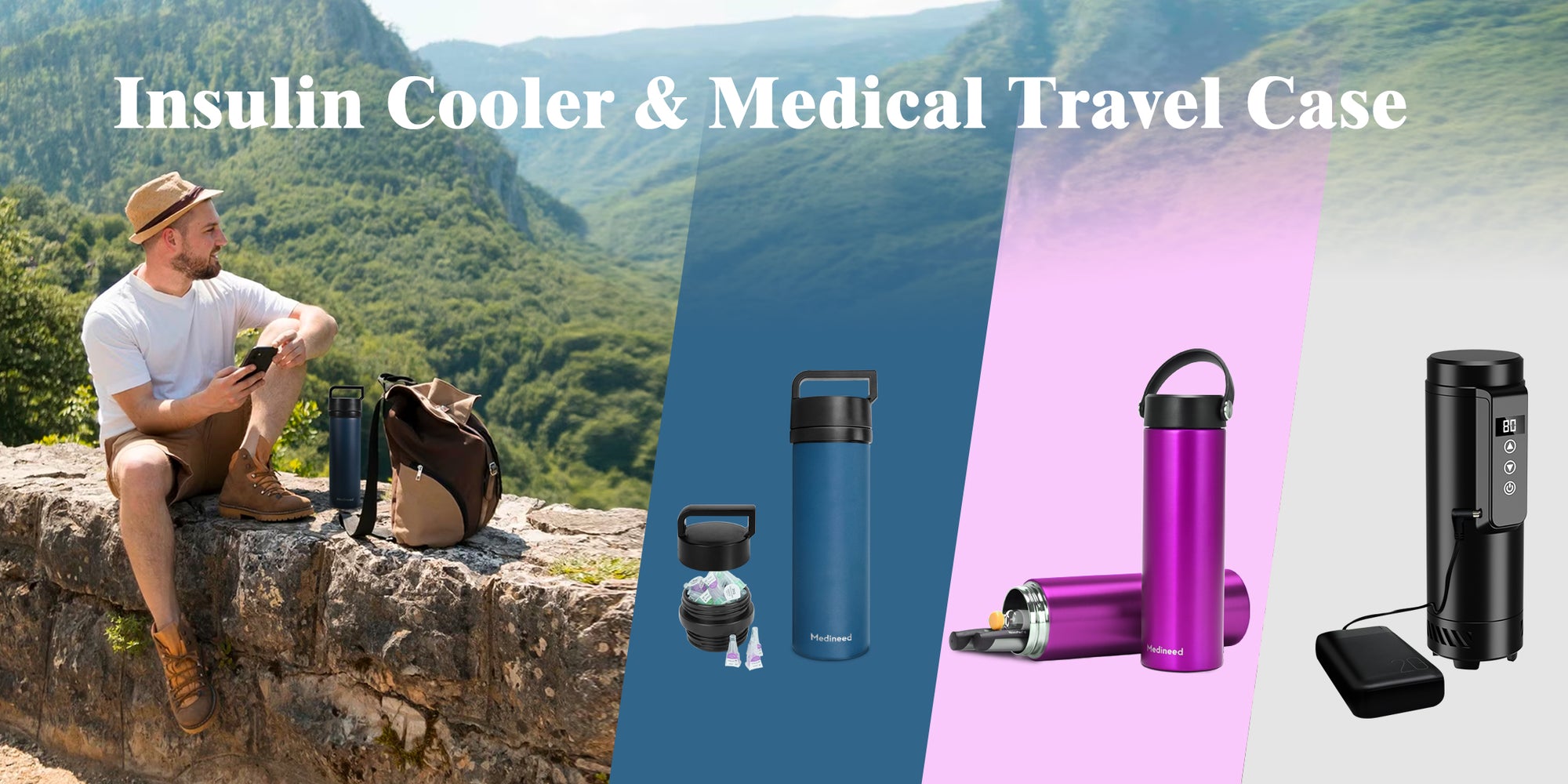 Insulin Cooler Travel Case & Diabetes Travel Case | MEDINEED™